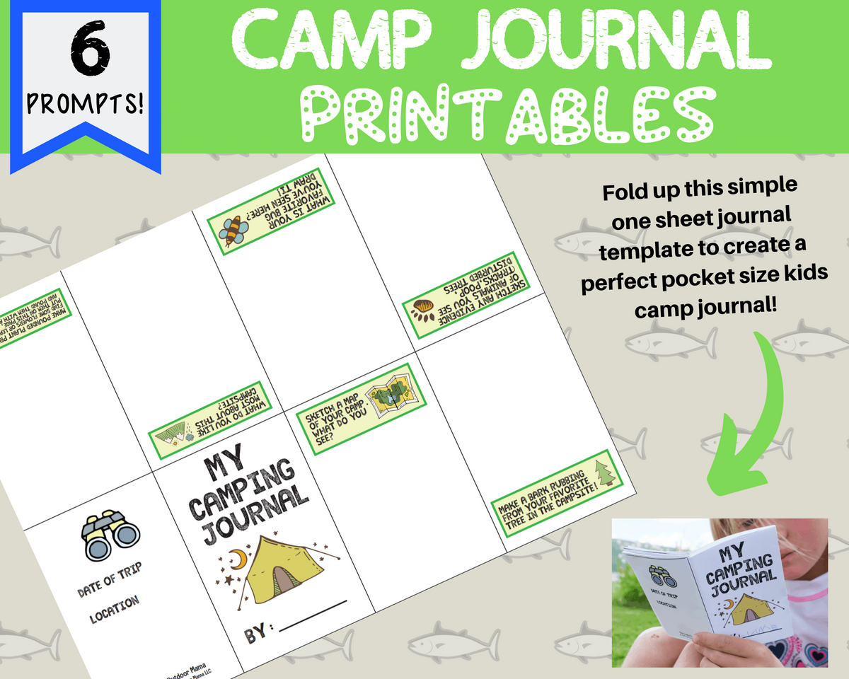 Kids Camping Printable Journal – The Crazy Outdoor Mama
